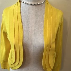 RNStudio | Sweaters | Chic Yellow Bolero Style Crop Sweater | Poshmark
